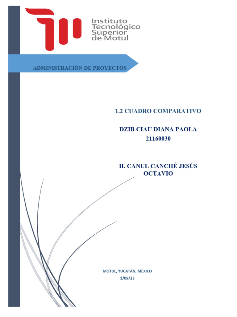 II5B IDP U1 1.2 Cuadro Comparativo Dzib Diana | PDF | Planificación