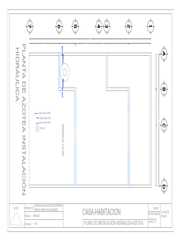 Plano de Instalación Hidráulica Azotea | PDF