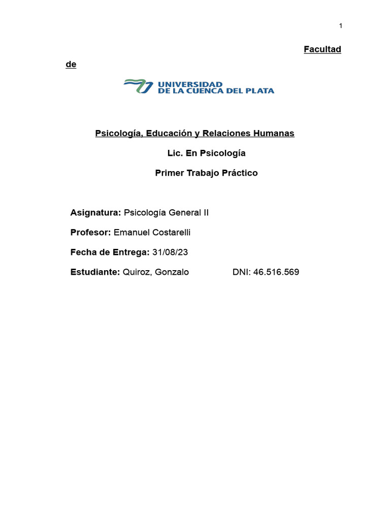 Memento Analisis | PDF | Memoria | Percepción