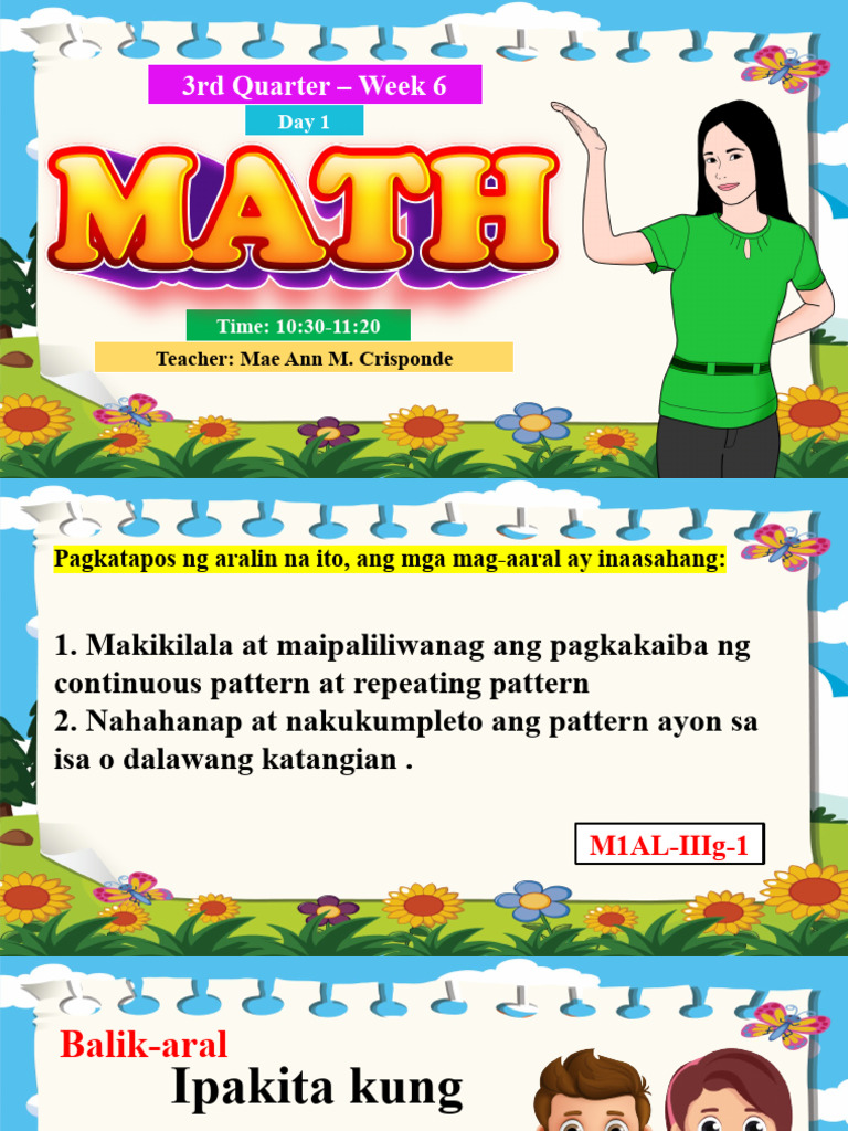 WEEK 26 MATH Day 1 | PDF