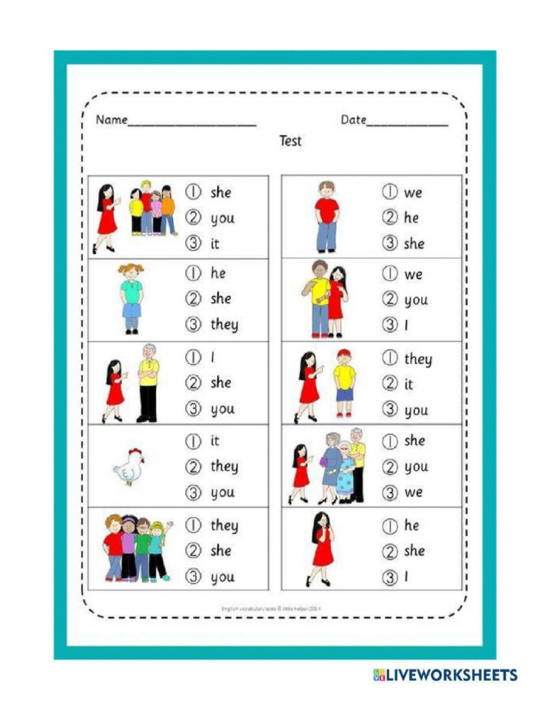 Pronombres Personales. | PDF