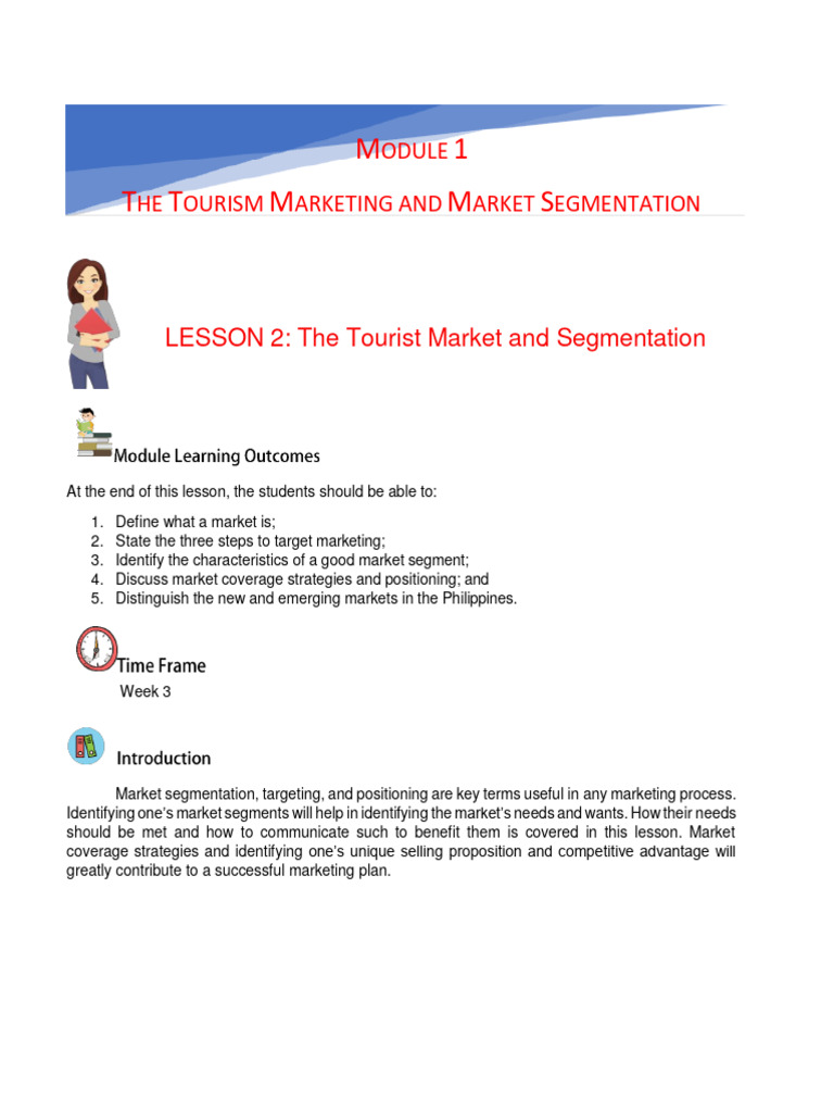 Tourism Market Segmentation Strategies | PDF | Market Segmentation ...