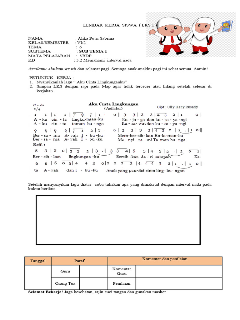 LKS KELAS 6 SDBP | PDF
