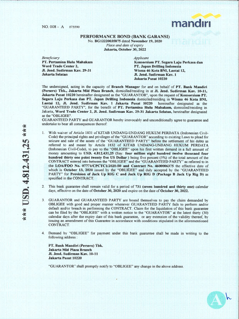 Performance Bond - PHM - 4600006375 | PDF