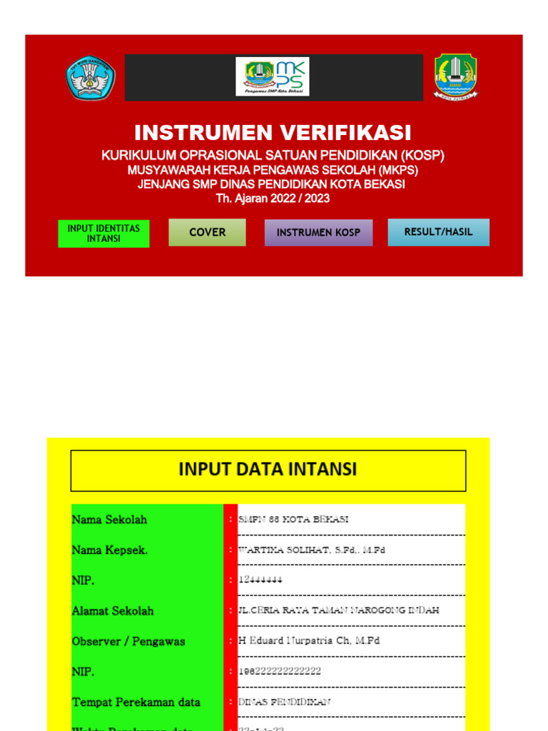 Aplikasi Verval Kosp MKPS | PDF