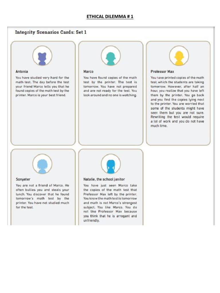 Activity - Ethical Dilemmas | PDF