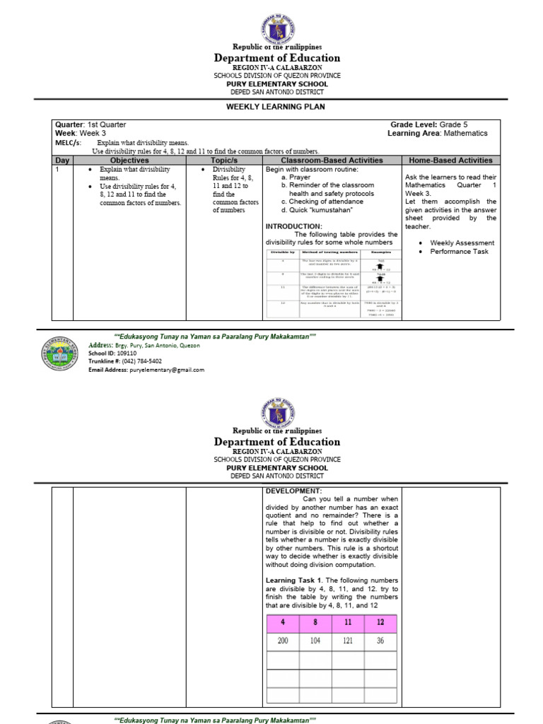 Wlp Week 3 Pdf Philippines