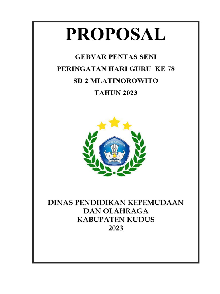 Gebyar Seni Hari Guru SD 2 Mlatinorowito | PDF