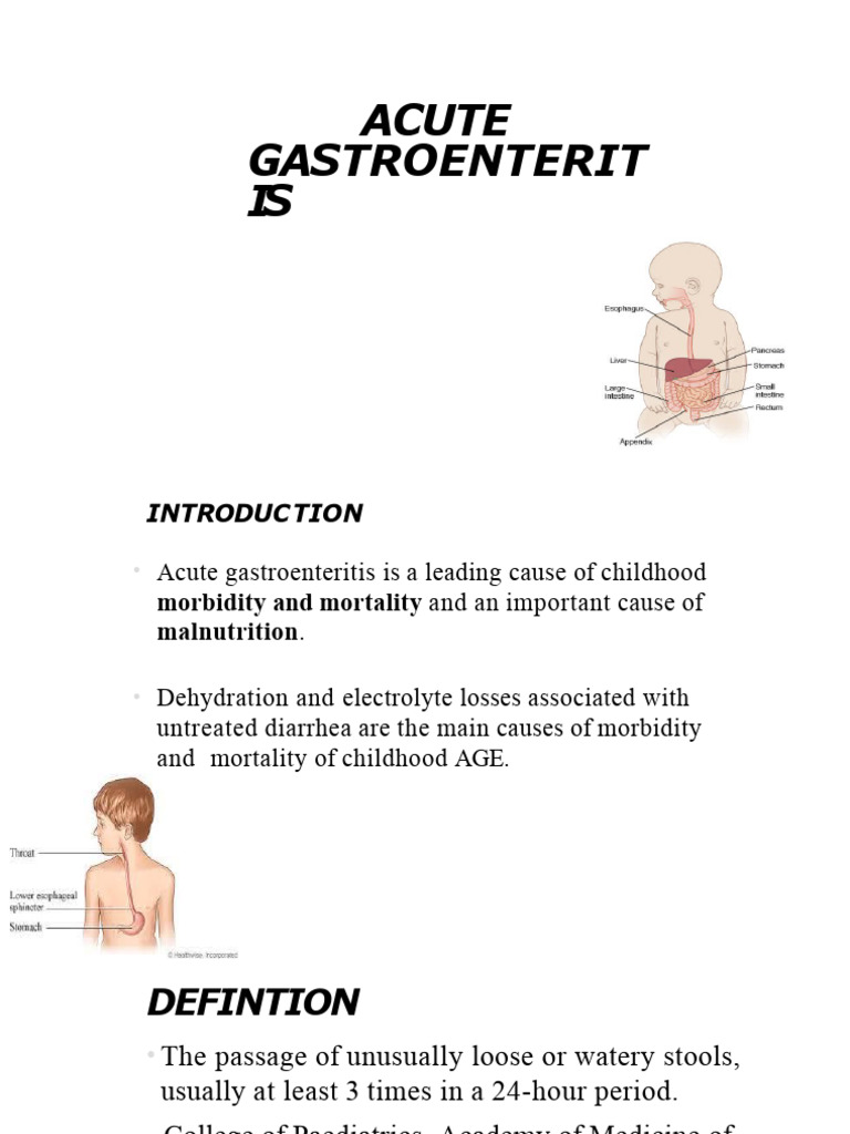 Acute Gastroenteritis | PDF | Saline (Medicine) | Diarrhea