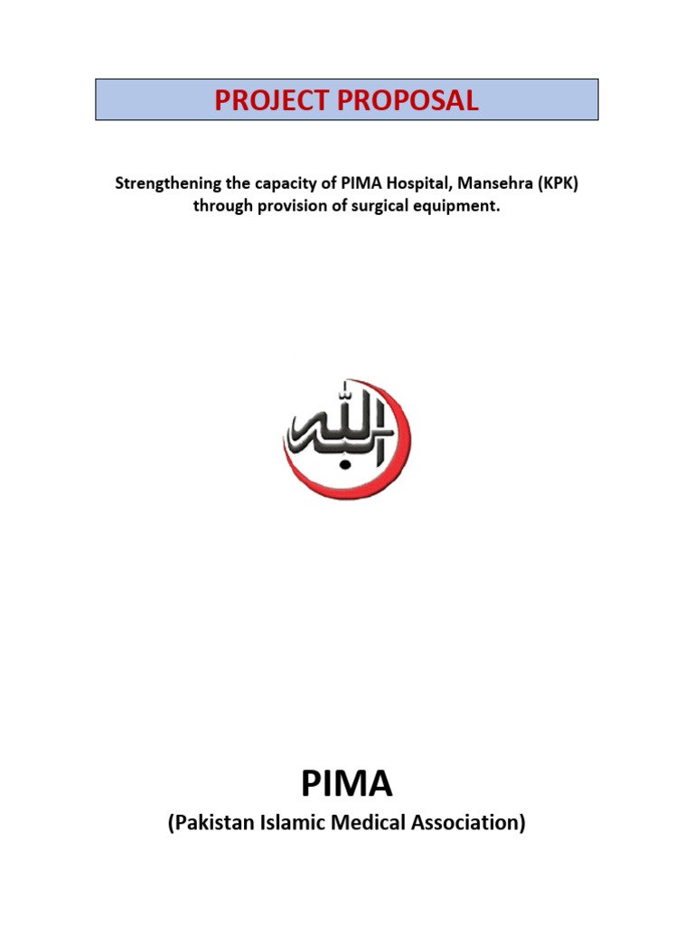 Project Proposal For PIMA Hospital Mansehra Prof Iqbal Khan | PDF ...