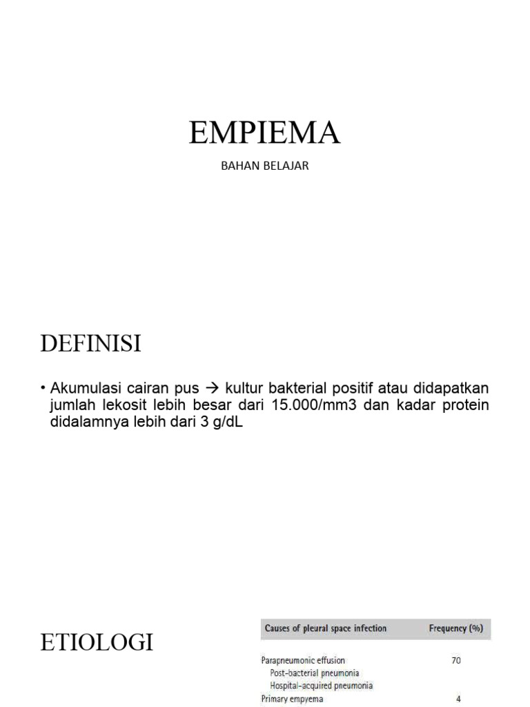 Thorax - Empiema | PDF