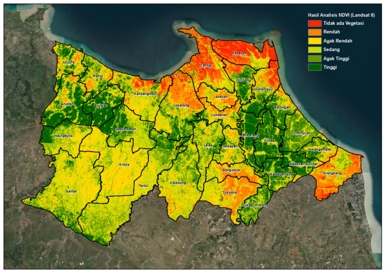 Analisis NDVI Ls8 Raster | PDF