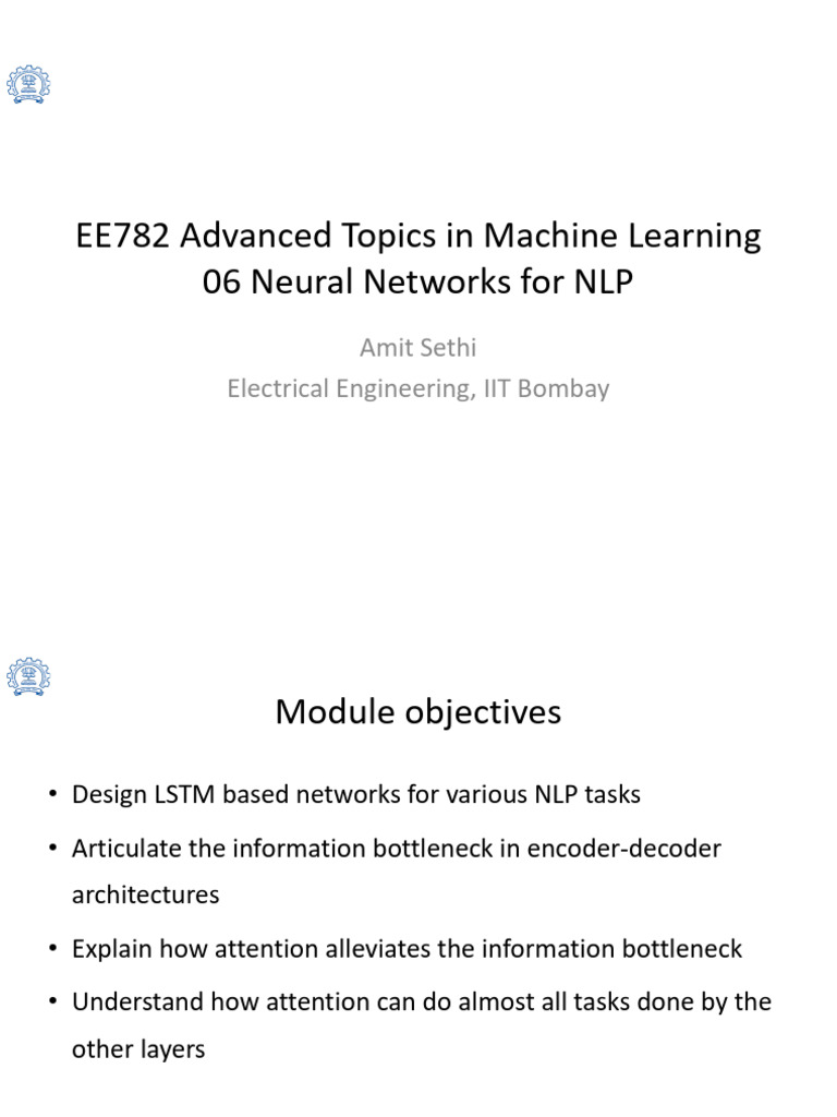 06 Neural Networks For NLP | PDF | Statistics | Computing