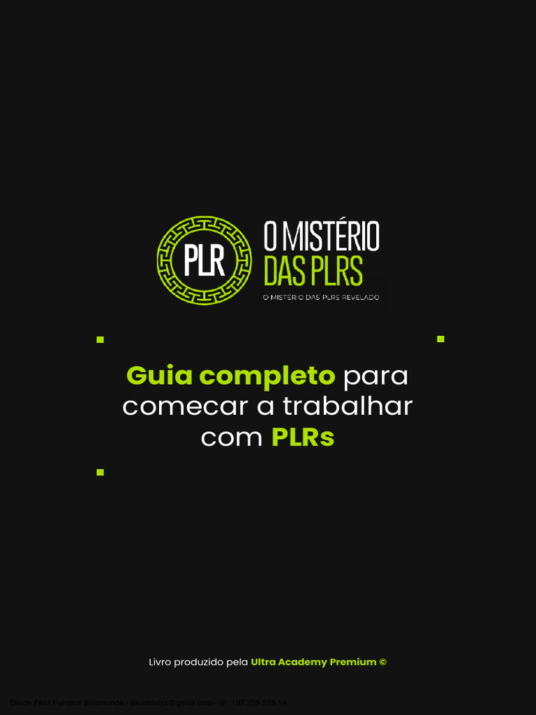 Guia para Trabalhar com PLRs | PDF | Marketing | Mercado (economia)