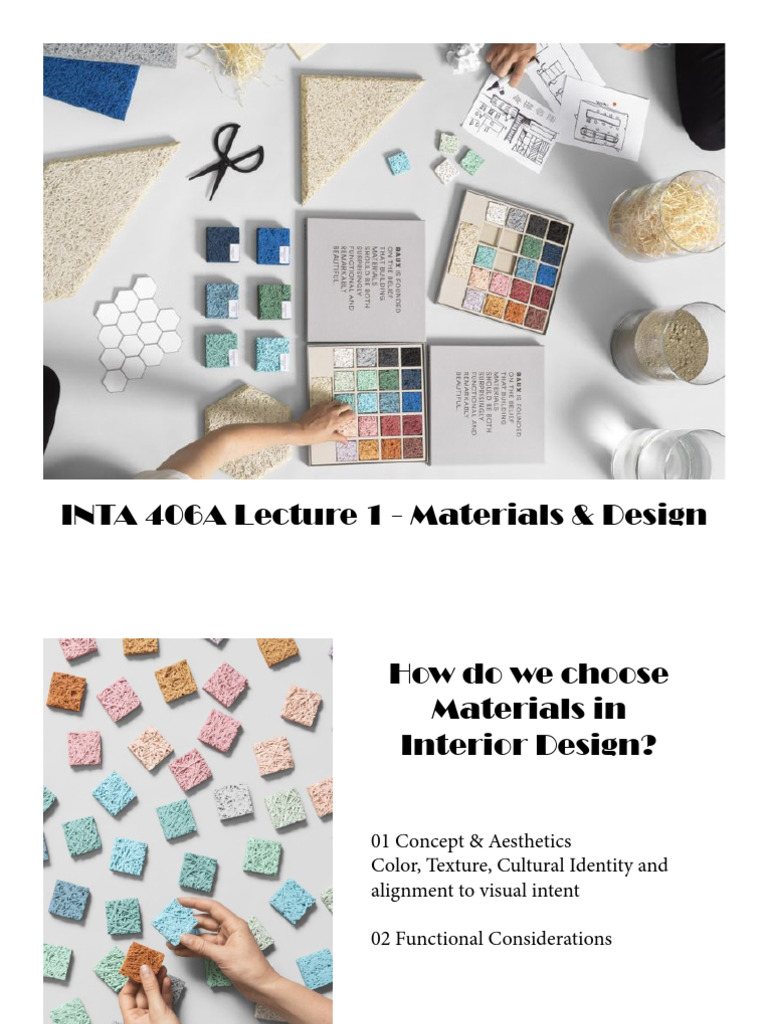 Choosing Materials in Interior Design | PDF