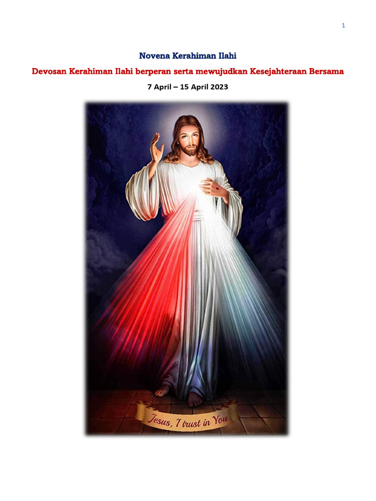 Novena Kerahiman Ilahi 2023 | PDF