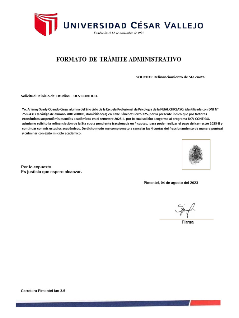 FORMATO DE SOLICITUD (1) | PDF