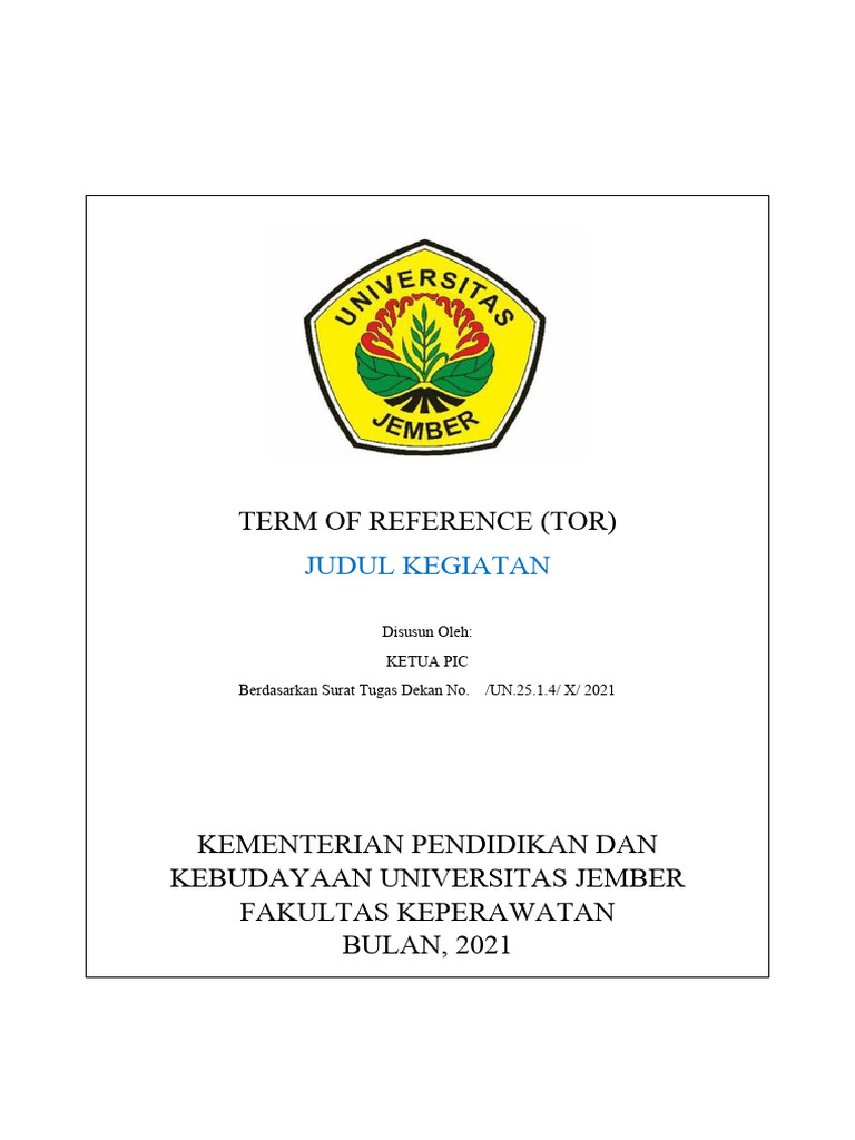 Template TOR | PDF | Komputer