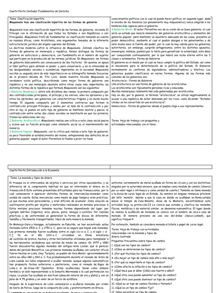 Cuarto Perito Contador Fundamentos De Derecho Docx Y Economía Semana