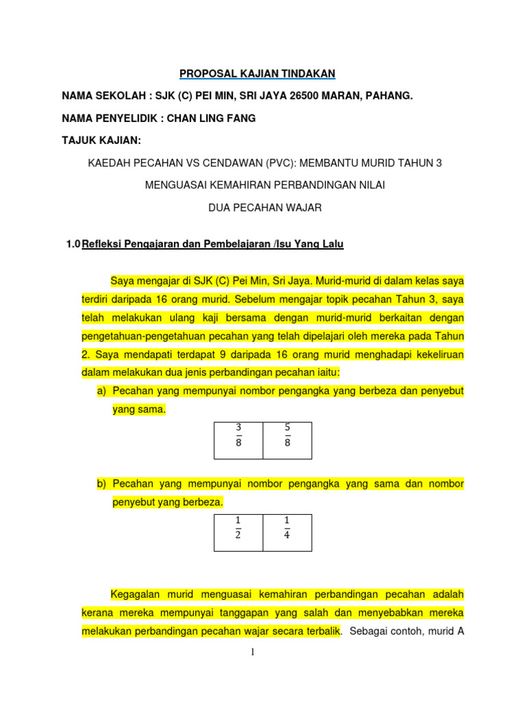KT Chan Ling Fang SJKC Pei Min | PDF | Karier & Perkembangan