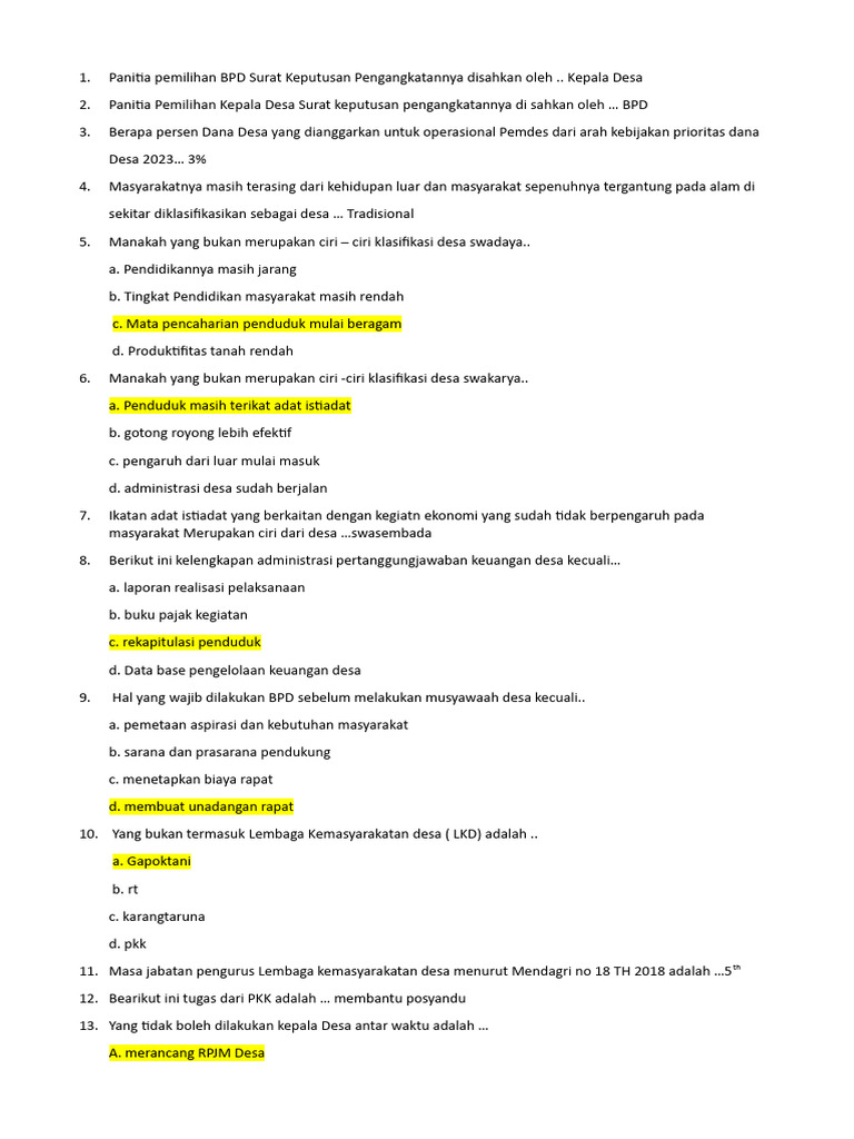 Soal Donlot Dari Azizah | PDF | Politik