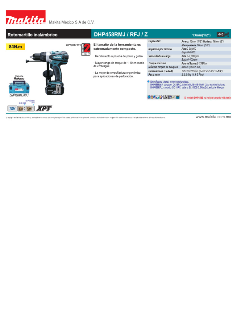 Ficha DHP458 | PDF | Vehículo de motor | Coche