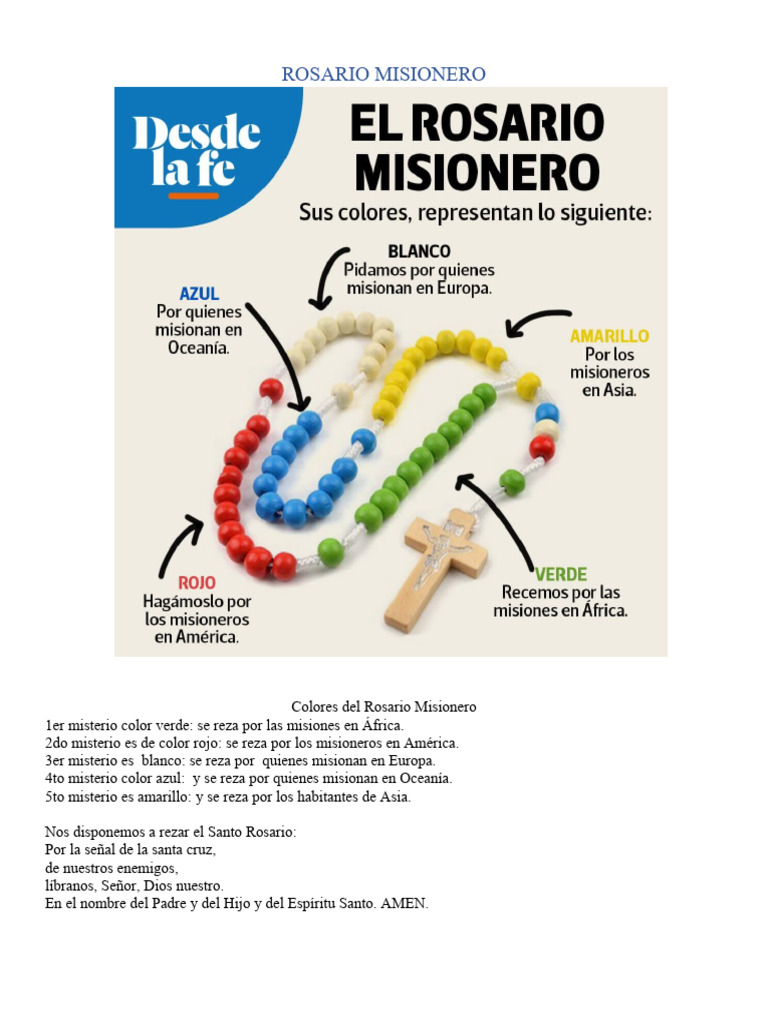 Rosario Misionero | PDF | María, madre de Jesús | orador del Señor