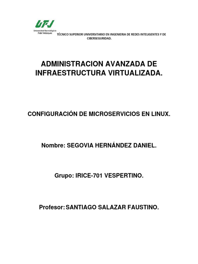 Configuración de Microservicios en Linux | PDF