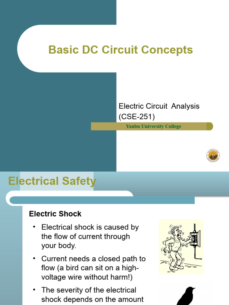 Lecture 1 - Basic DC Circuit Concepts | PDF | Voltage | Electrical ... Lecture 1 - Basic DC Circuit Concepts | PDF | Voltage | Electrical ...