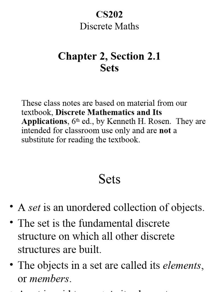 CS202 CH 2 | Download Free PDF | Set (Mathematics) | Function (Mathematics)