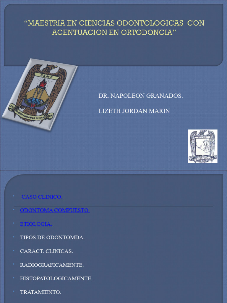 Odontoma Compuesto | PDF | Hueso | Diente