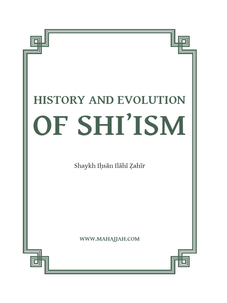 Shi'ism: History and Evolution | PDF | Shia Islam | Muhammad