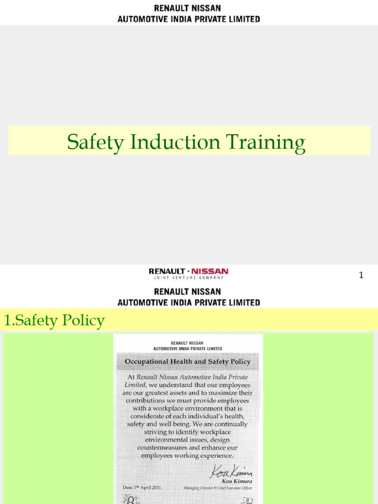 Copy of Safety Induction Training _rev1 | PDF | Safety | Emergency