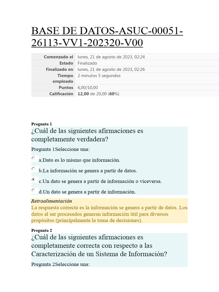 Base de Datos | Descargar gratis PDF | Bases de datos | Servidor (Computación)
