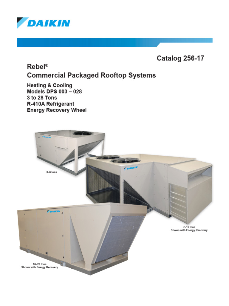 Rtu Systems Cutsheet | PDF | Air Conditioning | Heat Pump