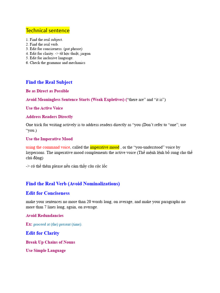 Chapter 2 Technical Sentence and Quiz | PDF