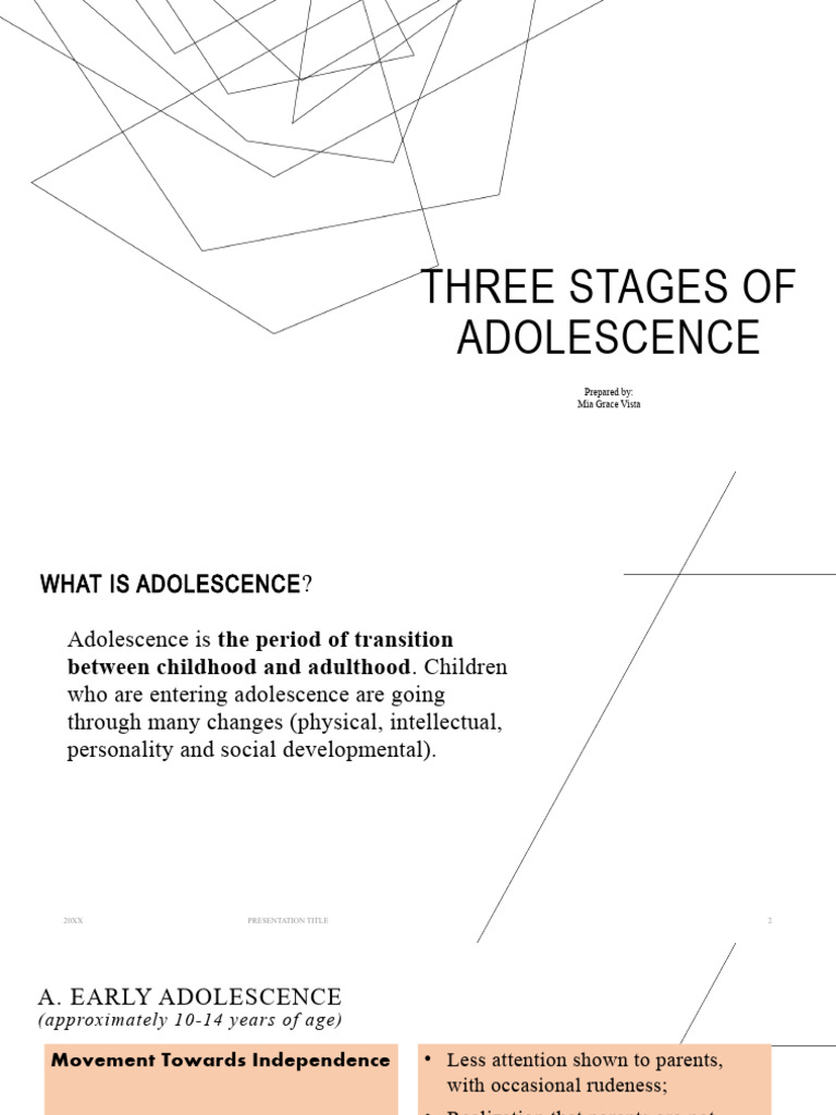 THREE STAGEs OF ADOLESCENCE | PDF | Adolescence | Child Development