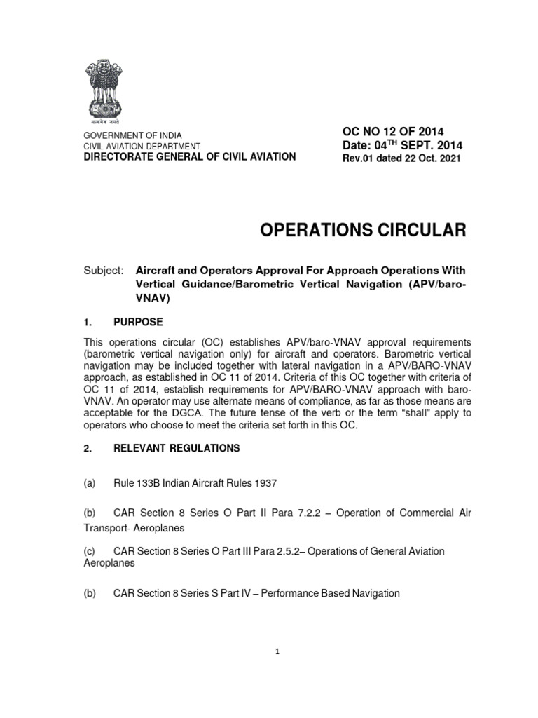 OPS12 - 2014 RNP APCH With Baro | PDF | Measuring Instrument | Aviation ...