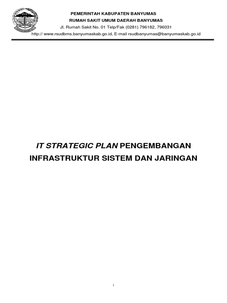 IT Strategic Plan RSUD Banyumas | PDF | Komputer