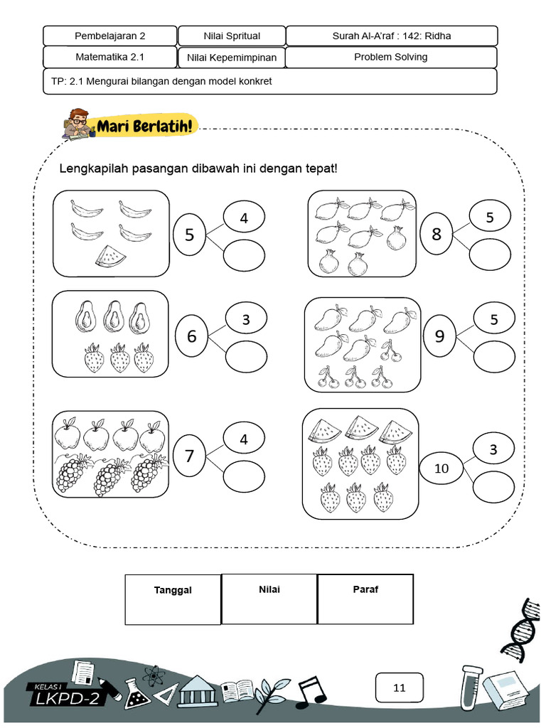 LKPD Seri2 MTK Kelas I2 | PDF