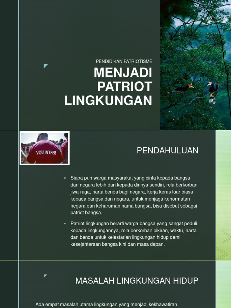 Menjadi Patriot Lingkungan | PDF