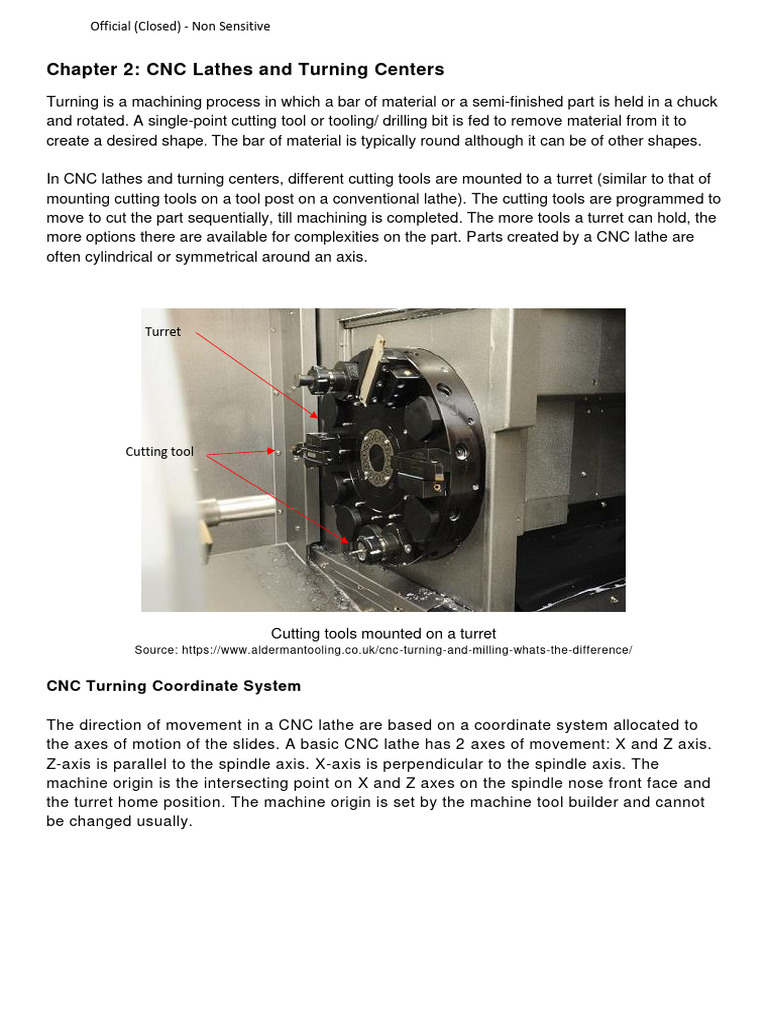Chapter 2 CNC Lathes and Turning Centers | PDF | Numerical Control ...