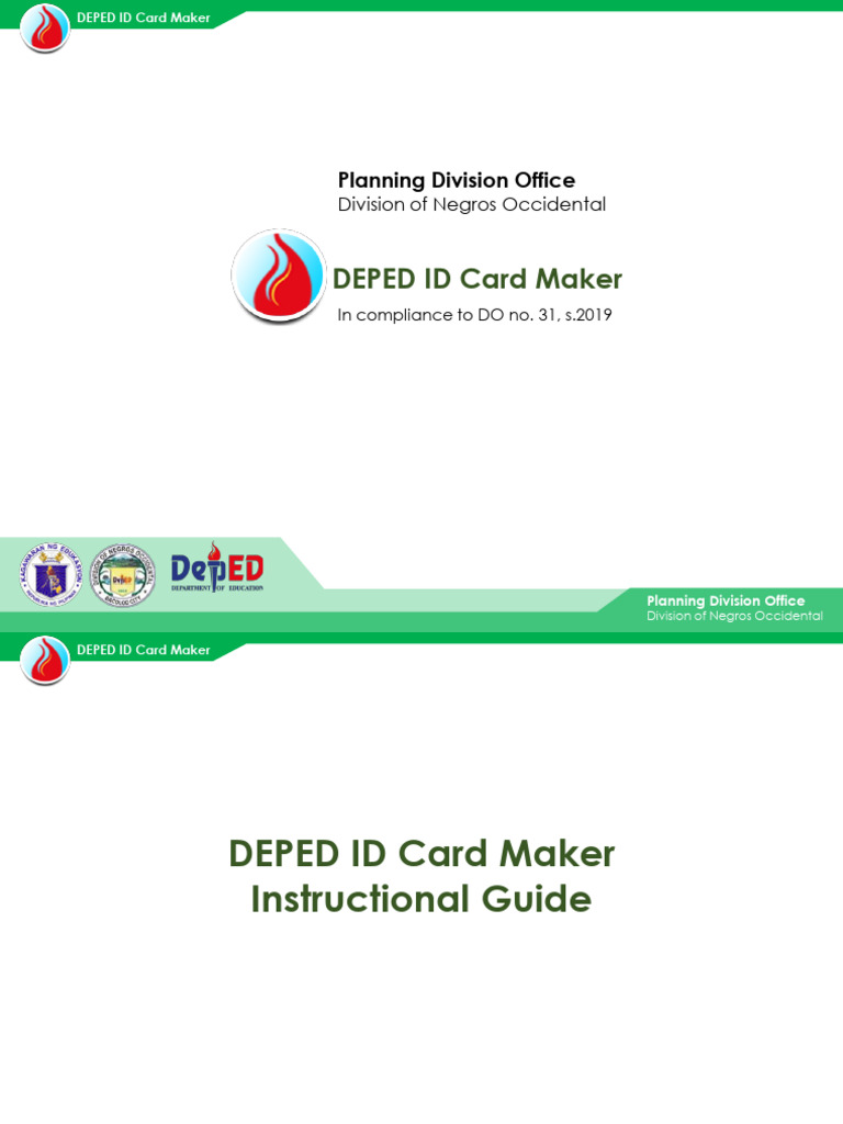 DepEd ID Card Maker | PDF | Printer (Computing) | Computer File