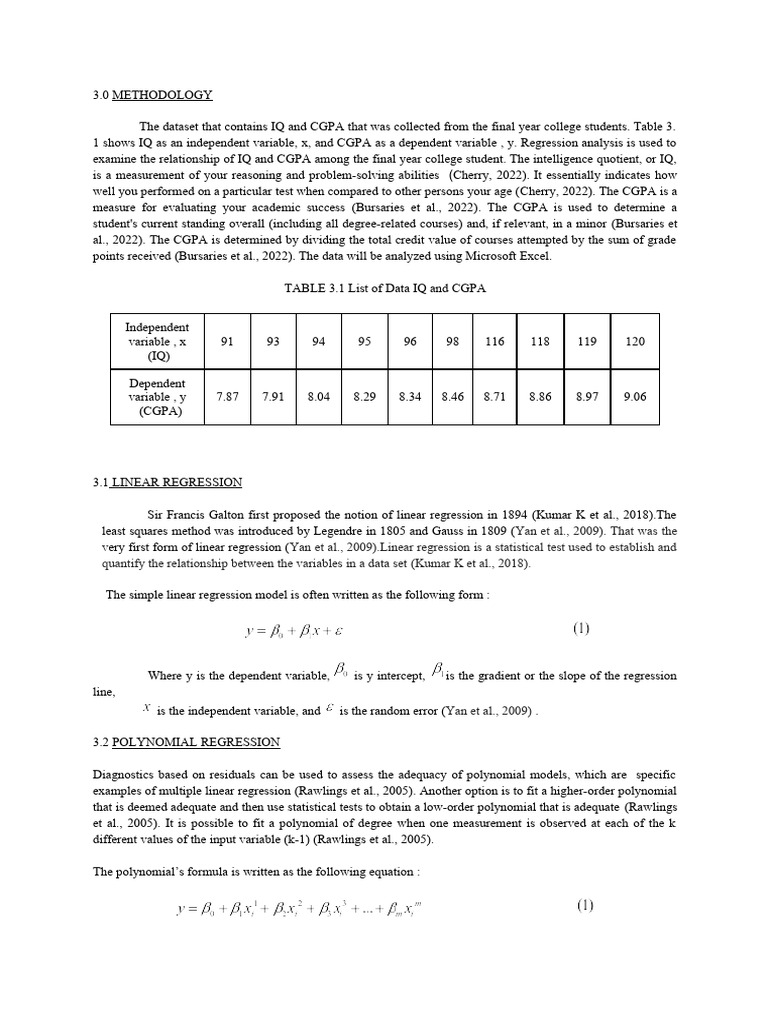 Methodology | PDF | Coefficient Of Determination | Regression Analysis