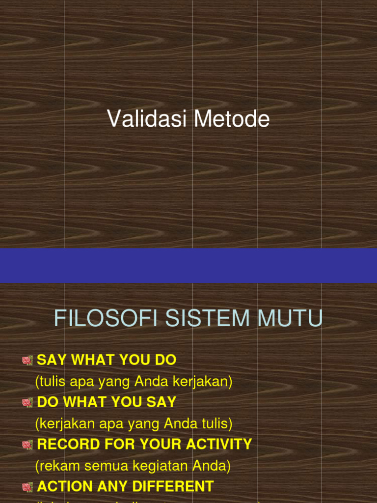 Validasi Metode | PDF | Sains & Matematika