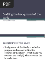 How To Write A Background of The Study | PDF