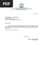 Tesda Letter of Intent | PDF