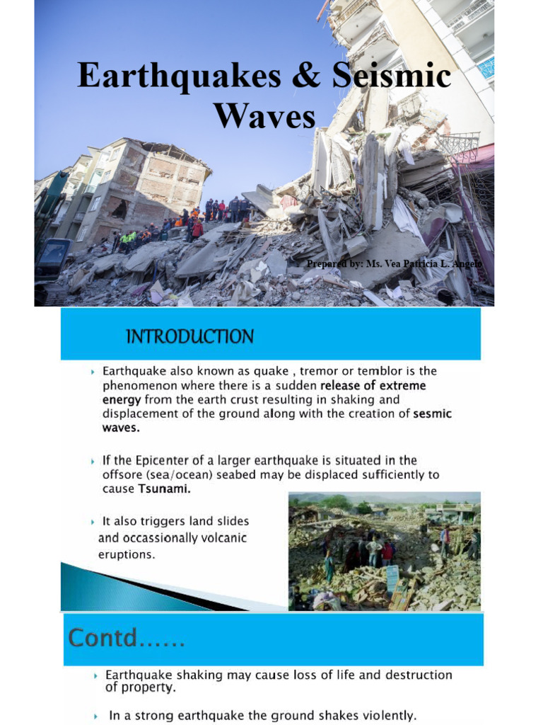Lesson 2 Earthquakes & Seismic Waves | PDF