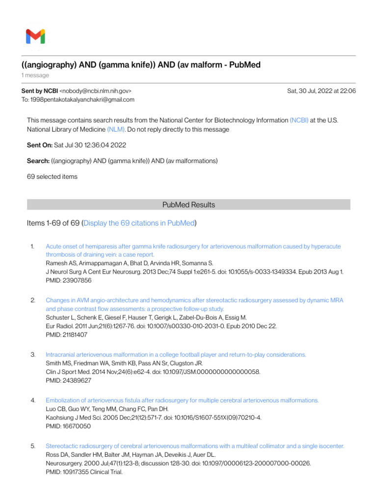 ( (Angiography) and (Gamma Knife) ) and (Av Malform - PubMed | PDF ...