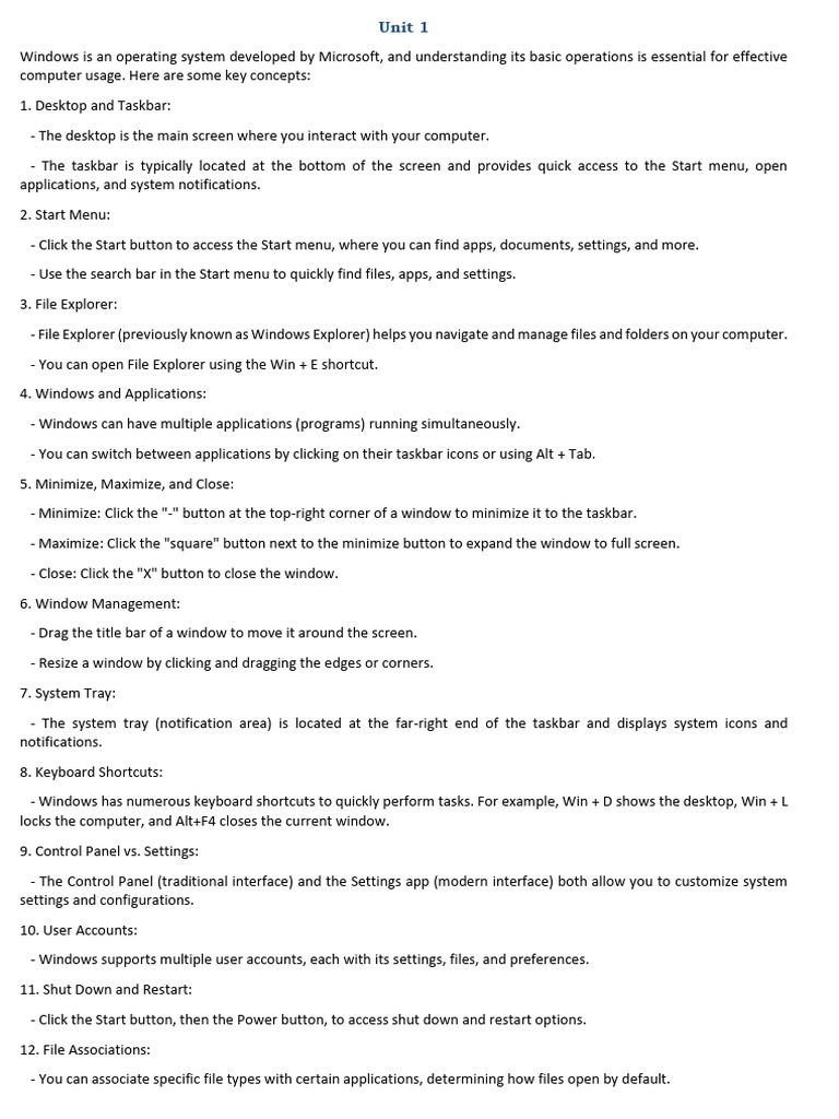 Computer Practical Notes | PDF | Window (Computing) | Software